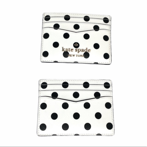 kate spade | Bags | Kate Spade Staci Dot Dot Dot Slim Card Holder ...